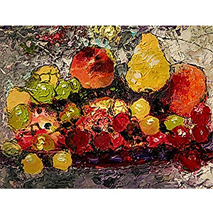 (SOLD) The Still Life - fruit and flower still life by internationally renown painter Andre Dluhos
