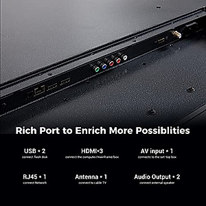 SYLVOX 55 inch Outdoor TV, Waterproof 4K Ultra HD HDR Smart TV with Bluetooth WiFi Function with Waterproof Wall Mount for Partial Sunshine Areas