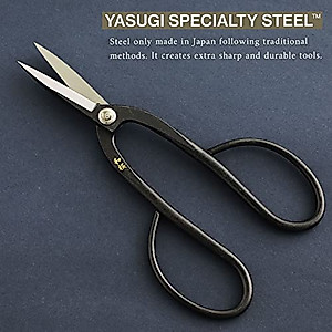 Wazakura Yasugi Steel Made in Japan Ashinaga Bonsai Scissors 8.2 in (210 mm), Pruning Shears, Japanese Gardening Tools - Yasugi Steel Ashinaga