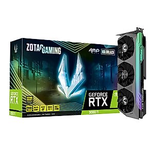 ZOTAC GAMING GeForce RTX™ 3080 Ti AMP Holo 12GB GDDR6X 384-bit 19 Gbps PCIE 4.0 Graphics Card, HoloBlack, IceStorm 2.0 Advanced Cooling, SPECTRA 2.0 RGB Lighting, ZT-A30810F