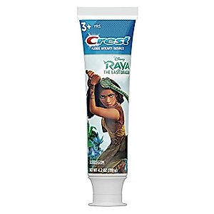 Crest Toothpaste Kids Raya & The Dragon Bubble Gum 4.2 Ounce (Pack of 2)