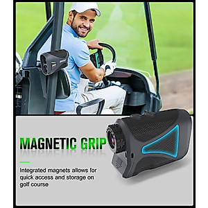 GAKOLF Laser Golf Rangefinder with Slope Switch and Fast Acquisition︱650 Yard Range Finder Golfing with Flag Lock Vibration and Magnetic for Golfers