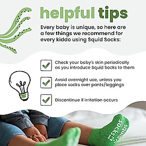 squid socks Viscose from Bamboo Socks | 0-6M, 6-12M, 12-24M, & 2T-3T | Socks that Stay On | As Seen on Shark Tank | Colby