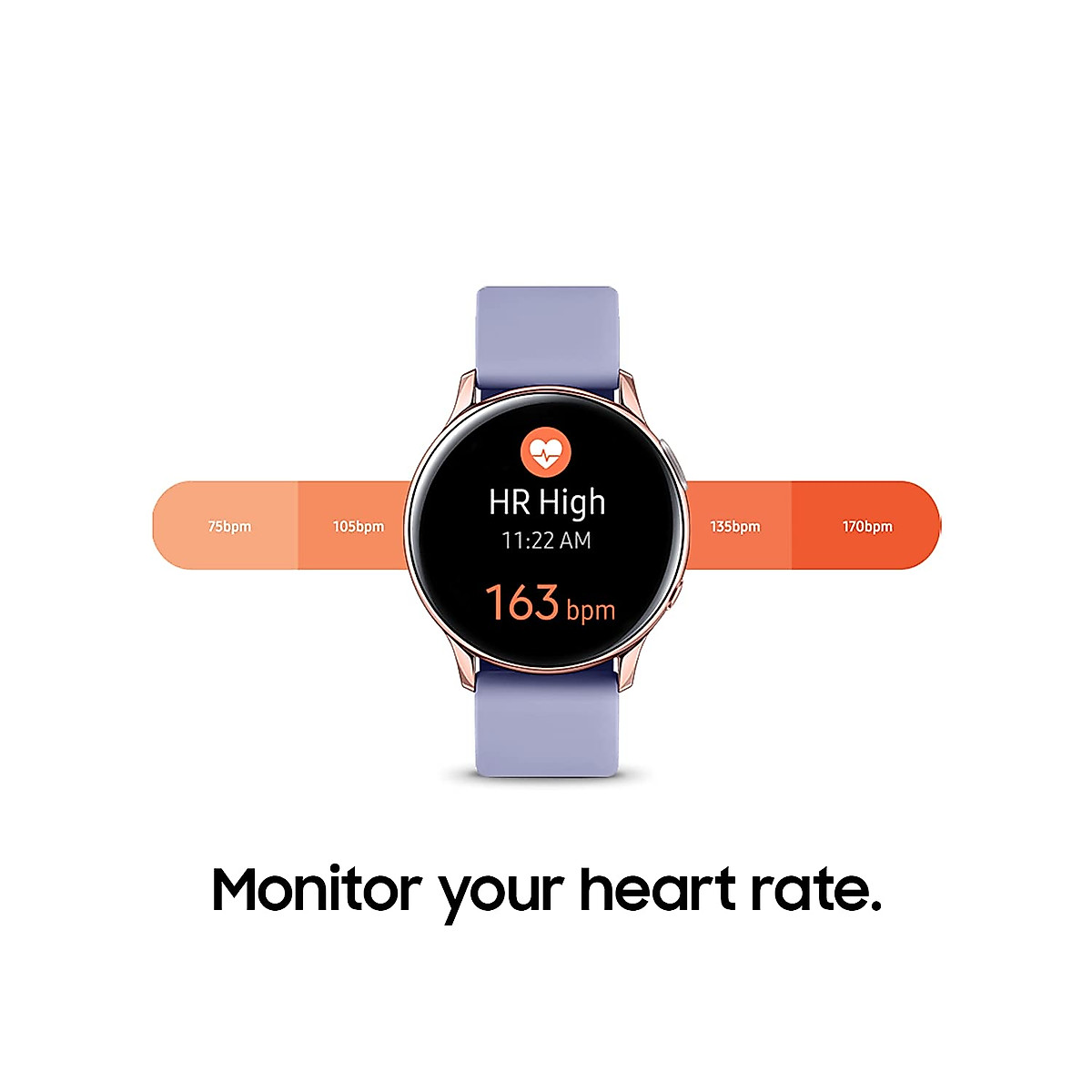 SAMSUNG Galaxy Watch Active 2 (40mm, GPS, Bluetooth) Smart Watch with Advanced Health Monitoring, Fitness Tracking, and Long Lasting Battery - Rose Gold (US Version)