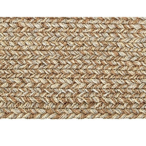 SISOSU Performance Braided Area Rug - Carpets for Living Room, Bedroom, Dining Room, Home Décor - Luxurious Handcrafted Traditional Rug - PET-Yarn - Modern Rugs- 4’ x 6’-Beige
