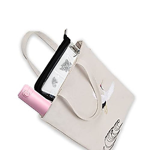 IKJNMLP Transparent Travel Earring Jewelry Bracelet Necklace Organizer Storage Book with Pockets - Large Clear Foldable Jewelry Organizer Bag Pouch Earring Stud Organizer Binder