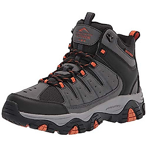 Skechers Men's Pine Midline Mid Top Lace Trail Boot Hiking, Black, 7.5