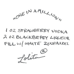 Lolita One in a Million Super Bling Artisan Painted Wine Glass Gift