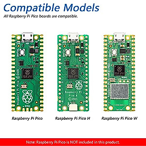 Freenove Breakout Board for Raspberry Pi Pico/Pico H/Pico W, Terminal Block Shield with Pin Header, GPIO Status LED
