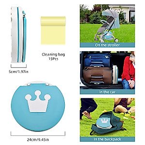 Travel Potty for Toddler, INSOUR Kids Portable Potty Training Toilet for Indoor and Outdoor, 2-in-1 Car Potty Chair for Baby