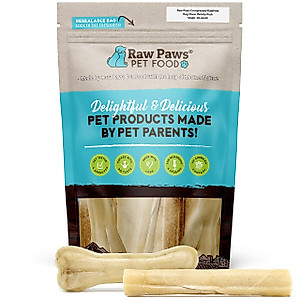 Raw Paws Compressed Rawhide Dog Chew Variety Pack, 10 Pack - 5" Compressed Rawhide Sticks & 4" Bones, Aggressive Chewers Pressed Rawhide Chews Dog Treat Value Pack, Small Dog Deluxe Variety Dog Chews