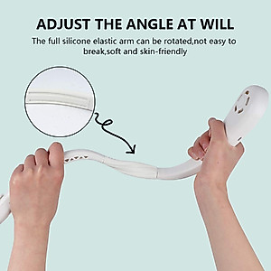 VIGIND Hands Free Neck Fan 360° Lazy Neckband Fan USB Rechargeable Battery Operated Hanging Personal Fan Adjustable Wind 3 Speed Silent,Bladeless Necklace Fan for Outdoor Sports Travel,With a bag