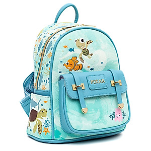 Wondapop Disney Pixar Finding Nemo 11" Vegan Leather Fashion Mini Backpack