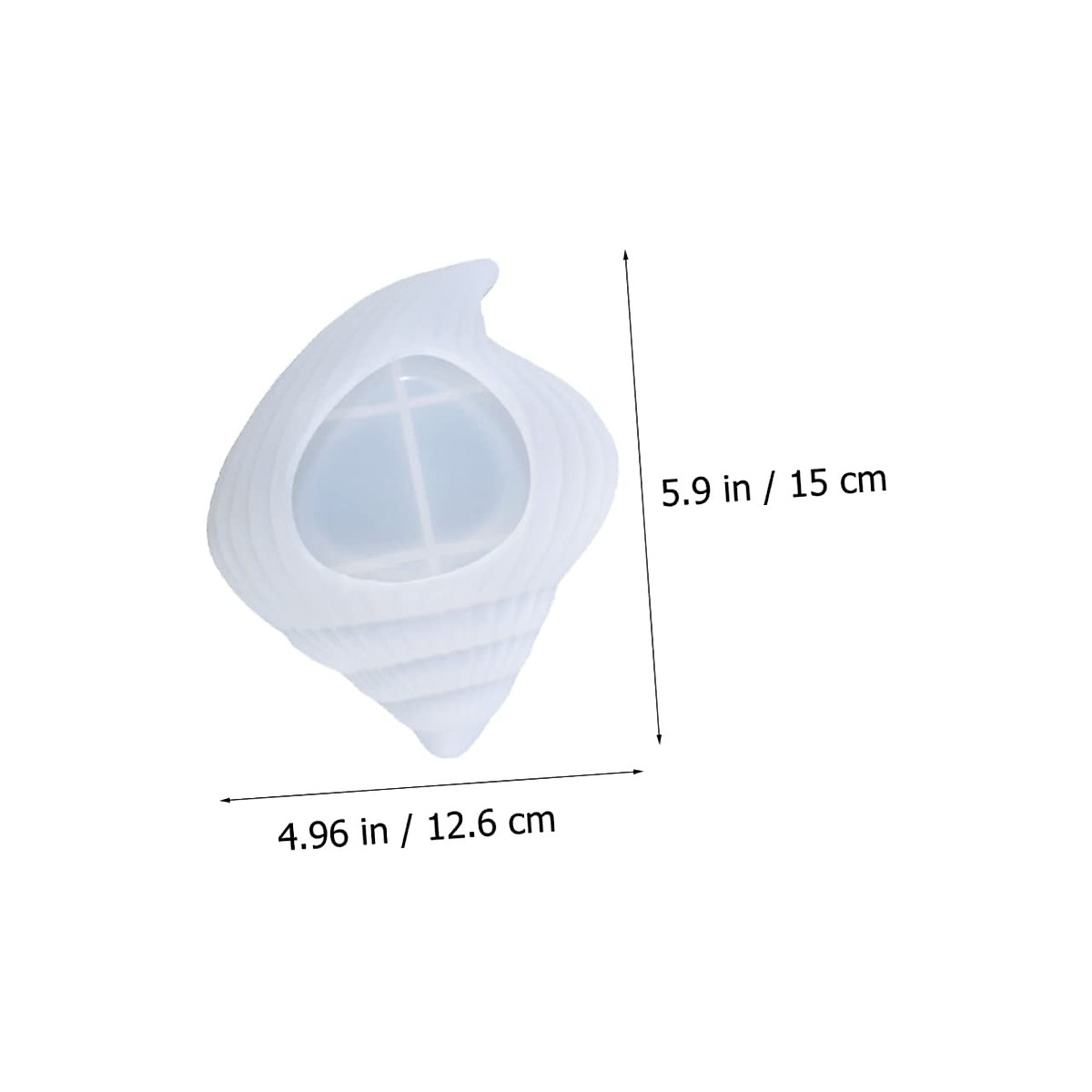 1pc Conch Plate Mold Resin Molds Tray Molds for Resin Silicone Molds for Resin Silicone Jar Mold Resin Trinket Container Mold Silicone Shell Tray Professional DIY Mold Crafts Mold