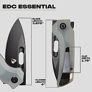 LOST FOXES Pathfinder Pocket Knife | Best Gifts for Men & Women | D2 Steel Blade, G10 Handle | EDC Folding Knife for Camping, Survival, Hiking | Small, Sharp Pocket Clip | Perfect for Dad, Husband, or Backpack Gear