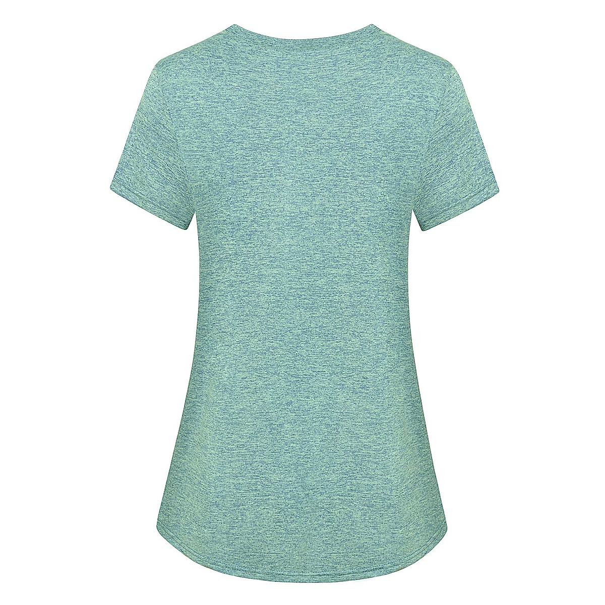 Workout Tshirts Women Loose Fit Sweat Wicking Short Sleeve Crewneck Athleisure Yoga Shirt Light Hiking Beach Volleyball Weight Tunic Trainning Exercise & Fitness Apparel Green 2X