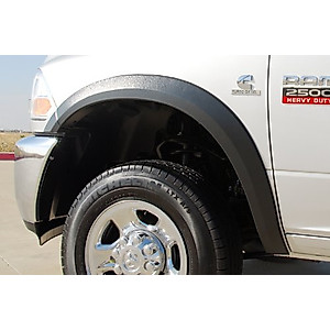 Lund SX205TA Elite Series Black Sport Style Textured Front Fender Flare - 2 Piece