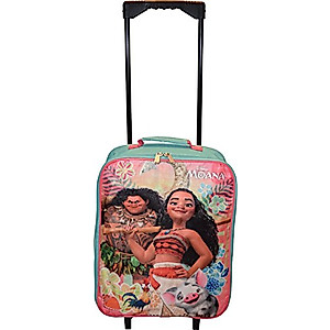 Disney Moana 15" Collapsible Wheeled Pilot Case - Rolling Luggage