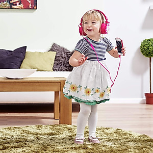 Wired Headphones for Kids/Teens/Adult, Adjustable Headband, Stereo Sound, Foldable with 3.5mm Jack for iPad Cellphones Computer MP3/4 Kindle Airplane School with Sharing Port