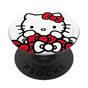 Hello Kitty Bow Pile PopSockets Stand for Smartphones and Tablets PopSockets PopGrip: Swappable Grip for Phones & Tablets