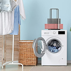 TOFIIGREM Hanger Storage Holder, Hanger Storage Stand Holds up 80 Velvet Hangers for Laundry Room Closet Space Saving, Sturdy Adult Baby Clothes Hanger Holder Rack (Black)