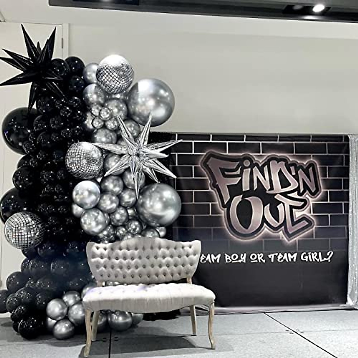 5 pcs Silver Chrome Balloons 36 inch Thick Latex Metallic Balloon for Birthday Party Decorations Bridal Shower Engagement Wedding Anniversary Christmas Party (Silver)