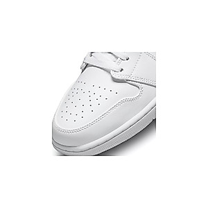 Jordan Mens Air Jordan 1 Low 553558 136 - Size 9.5 White/White-White