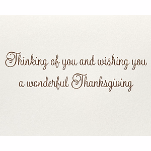 Papyrus Thanksgiving Card (Thinking of You)