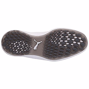 PUMA Men's Ignite Fasten8 Golf Shoe, Quiet Shade-Gold Black, 11.5