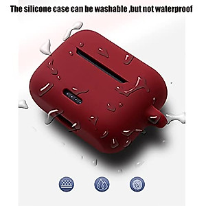 Silicone Case for TOZO NC2 in-Ear Detection Bluetooth Headphones,Premium Soft Skin Cover Shock-Absorbing,Anti-Scratch Protective Case with Keychain,Grey