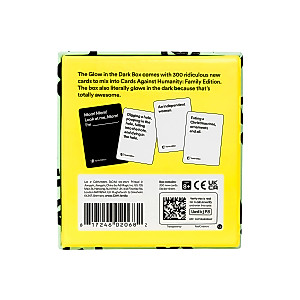 Cards Against Humanity Family Edition: Glow in The Dark Box • 300-Card Expansion