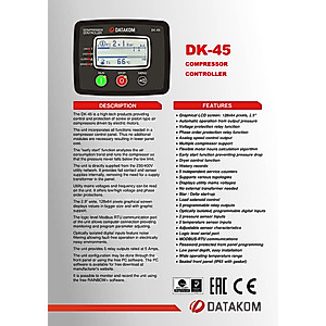 DATAKOM DK-45 Electric Motor Driven Compressor Controller