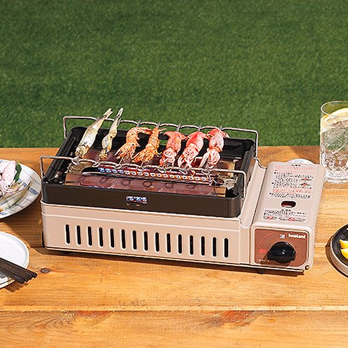 Iwatani Aburiya Portable Gas Grill Stove CB-RBT-J BBQ yakitori yakiniku Beige CBRBTJ