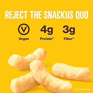 Hippeas Organic Chickpea Puffs, Vegan White Cheddar, 4 Ounce (Pack of 6), 4g Protein, 3g Fiber, Vegan, Gluten-Free, Crunchy, Plant Protein Snacks