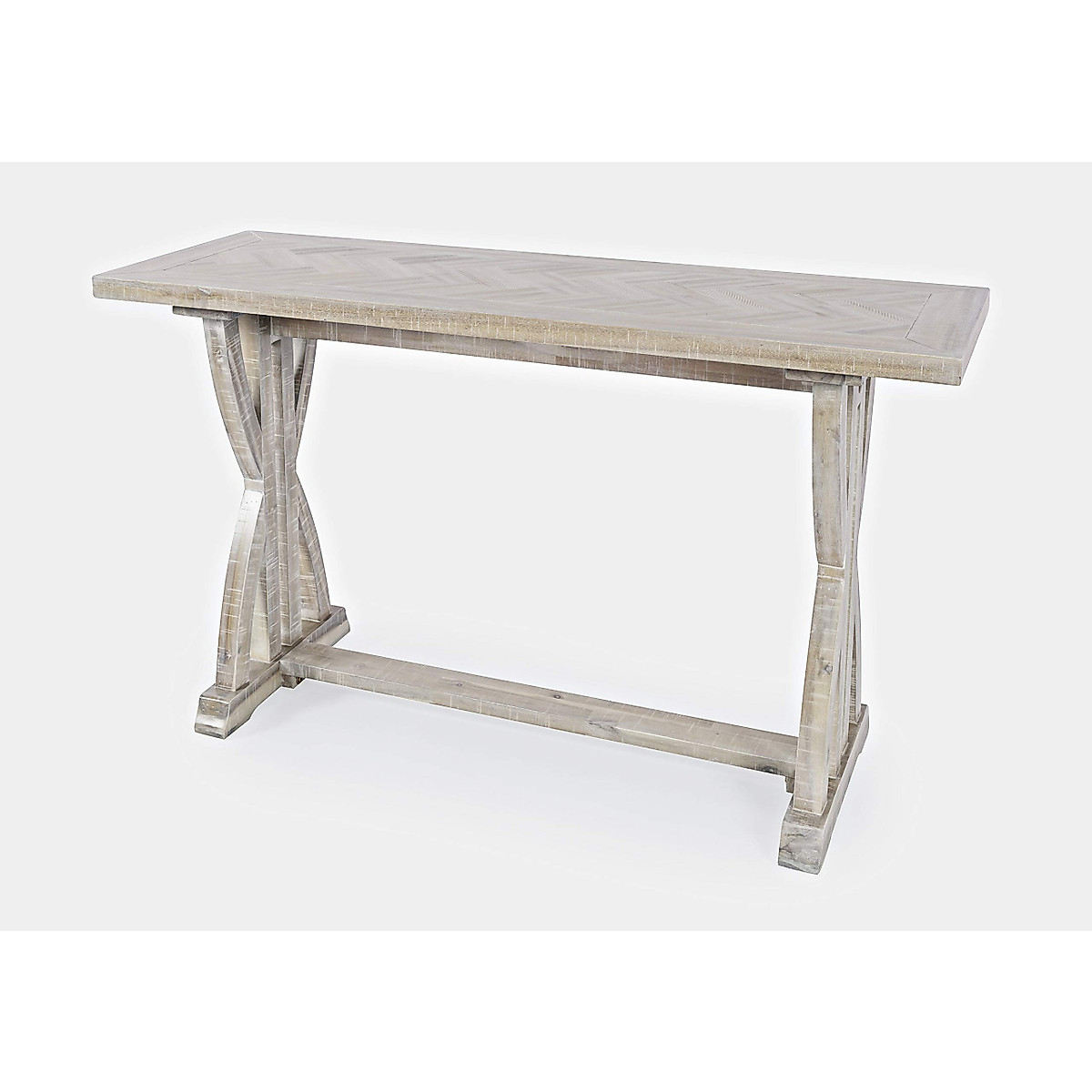 Jofran Inc. Fairview Rustic Trestle Sofa Console Table