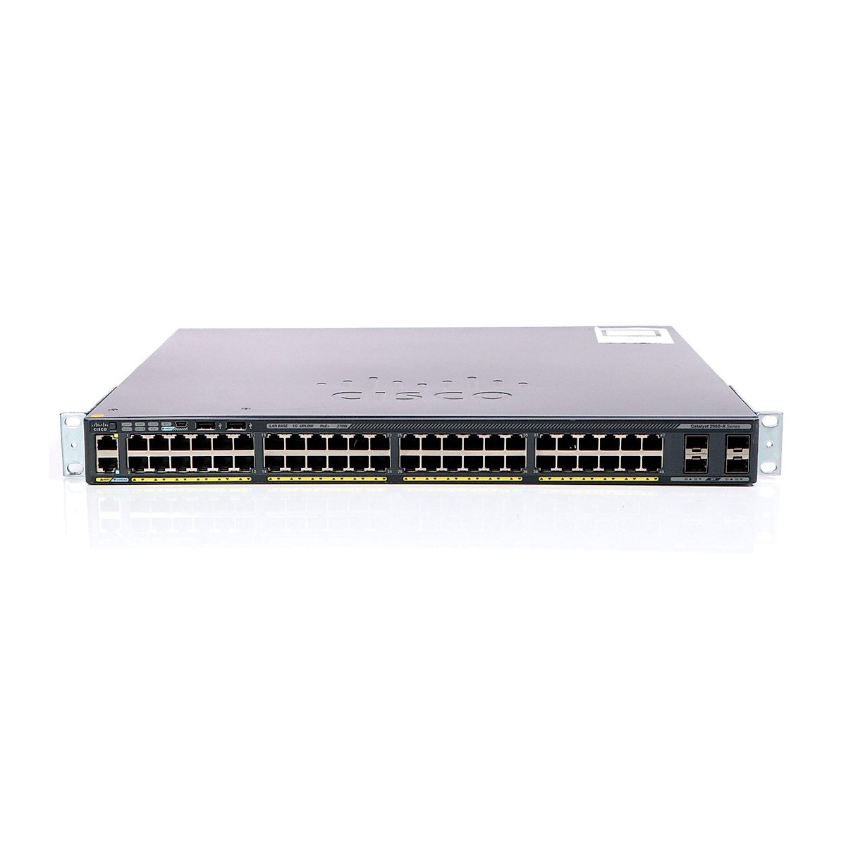 Cisco Catalyst WS-C2960X-48LPS-L 48 Port Ethernet Switch with 370 Watt PoE,Black