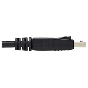 Tripp Lite DisplayPort Cable with Latches (M/M), DP to DP, 4K x 2K, 6-ft. (P580-006), Black, Monitor