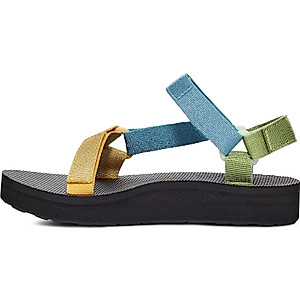 Teva Women's Midform Universal Sandal, Metallic Blue Multi, 6