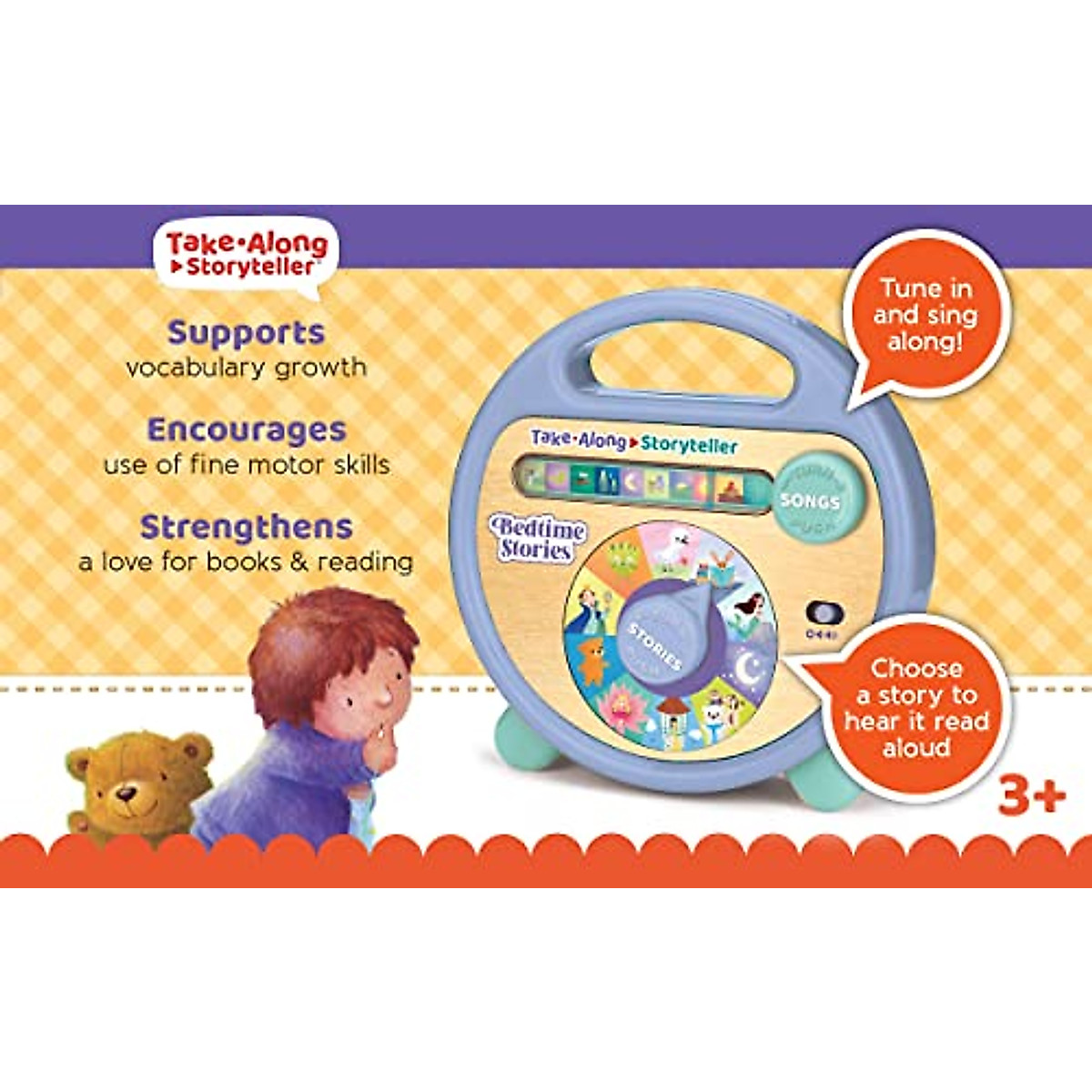 Take-Along Storyteller Bedtime Stories Interactive Electronic Take Along Storyteller with 11 Books, Ages 3-8