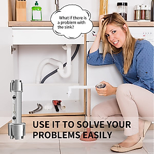 Bdmetals Tub Drain Remover Wrench-Die-Cast Aluminum Tub Drain Tool Wrench for Bathroom and Bathhouse