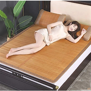 Summer Sleeping Mat Exquisite Summer mats Dormitory Bedroom with Bamboo mats Single mats Double ice Silk Straw mats Various Sizes to Choose from for Home School Dormitory