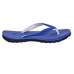 Mao Li Xie Comfort Men's Flip Flops Beach Home Outdoor Thong Sandals (8, Blue, numeric_8)