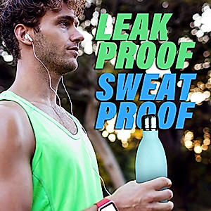 Vacuum Insulated Water Bottle, Triple Wall Water Bottle, Drinking Bottles, Hot and Cold, BPA-Free, Reusable Bottle, Stainless Insulated Water Bottle, Leakproof Water Bottle, 25oz.Cold Grey