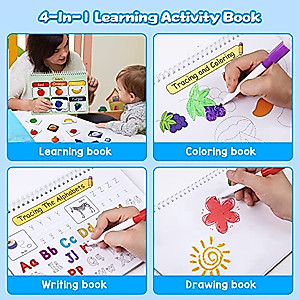 Magnetic Montessori Preschool Busy Book for Toddlers Age 3 4 Years Old, Preschool Learning Activities Binder Quiet Book, Kids Educational Travel Speech Therapy Autism Sensory Toy for Boys Girls