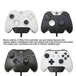 LEVELHIKE Stereo Headset Adapter for Xbox One & Xbox Series X|S Controller - Adjust Audio Balance (Game Sound & Voice Chat), Volume, Mic Directly