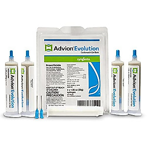 Syngenta - 61596 Evolution Cockroach Gel Bait, Size: 4 x 1.06 oz (30g), Various