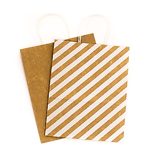 Hallmark 12" Large Paper Gift Bag Assortment, Pack of 12 in Pastel Pink, Lavender, Blue, Grey, Kraft - Solids and Patterns for Birthdays, Easter, Mother's Day and More