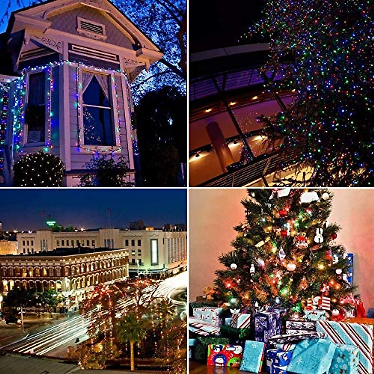 ZSMPY Fairy Lights Solar Lights Outdoor, 100LED~500LED Solar Garden Lights, 12M~52M Copper Wire Solar String Lights, Waterproof for Halloween, Christmas, Tree, Garden, Home, Wedding, Party