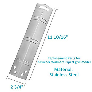 BBQration Stainless Steel Expert Grill Part Replacement Parts for 3-Burner Walmart Expert Grill XG10-101-002-02