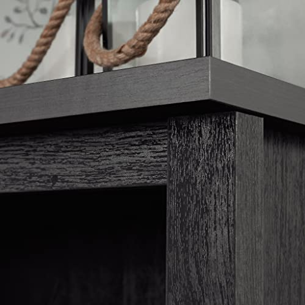 Sauder Dawson Trail 5 Shelf Bookcase, Raven Oak Finish